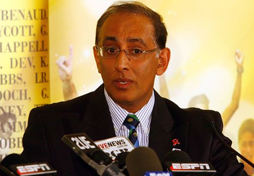 Haroon Lorgat speaks during the ICC's centenary year launch ...