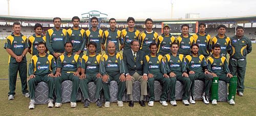 The Pakistan team pose for a group photograph | ESPNcricinfo.com