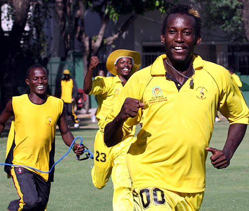 Kenneth Kamyuka leads Uganda's celebrations | ESPNcricinfo.com