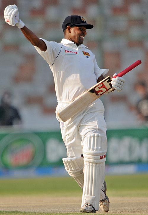 Thilan Samaraweera enjoys his century | ESPNcricinfo.com