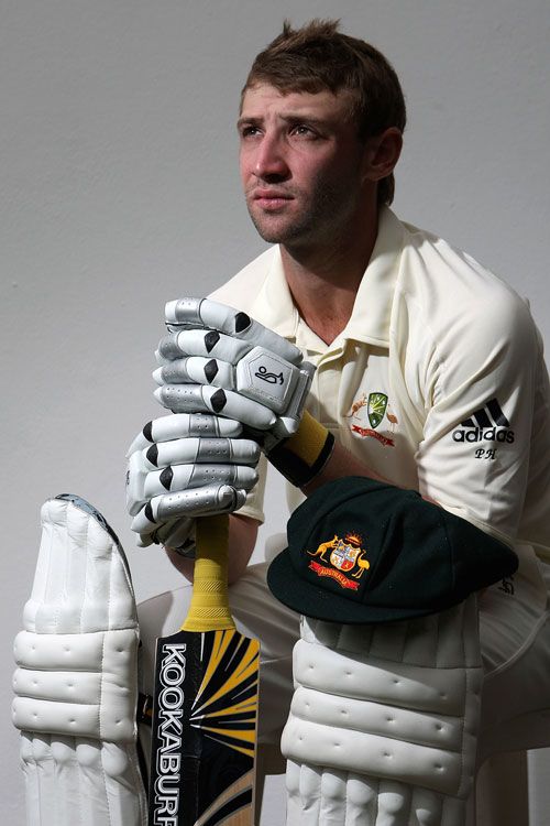 Australia's Phillip Hughes poses for a photo | ESPNcricinfo.com