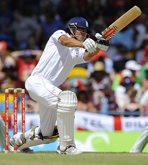 Alastair Cook drives uppishly through the off side | ESPNcricinfo.com