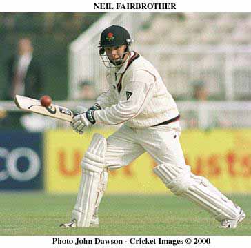 Gold Award winner Neil Fairbrother batting in the Benson and Hedges ...