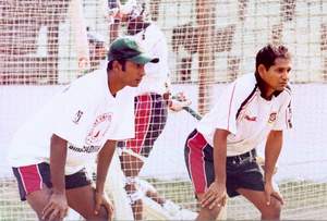 Habibul and Al Shahariar in net session | ESPNcricinfo.com