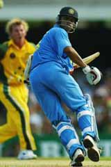 Rahul Dravid looks back after playing a shot | ESPNcricinfo.com