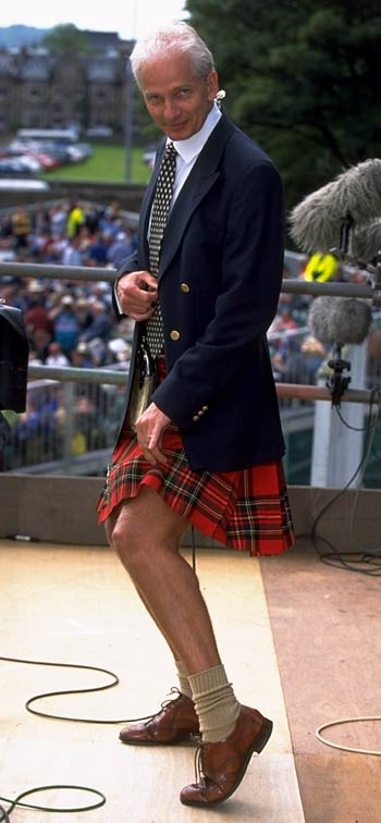 David Gower in kilt | ESPNcricinfo.com