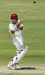 Jimmy Maher pulls one to the square-leg fence | ESPNcricinfo.com