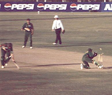 Hansie Cronje run out for 35 off 35 balls. | ESPNcricinfo.com