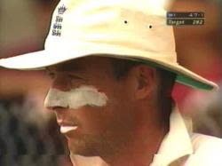 Angus Fraser in pensive mood during the second test at Trinidad ...