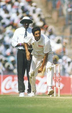 Wasim Akram in action | ESPNcricinfo.com