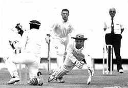 Ireland's Alan Lewis is almost run out against Papua New Guinea, ICC ...