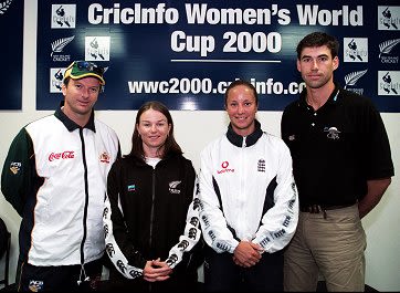 Steve Waugh, Emily Drumm, Clare Connor and Stephen Fleming ...