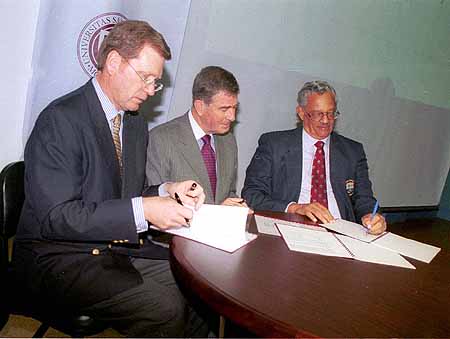 The Signing Ceremony to mark the deal clinching the Shell Cricket ...