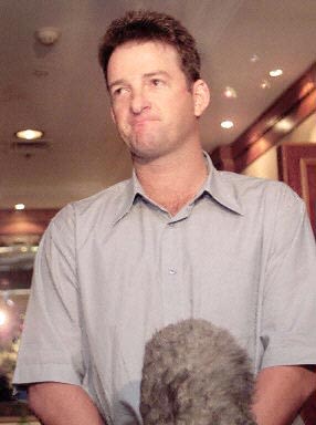 Mark Waugh at a media briefing | ESPNcricinfo.com