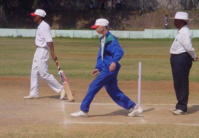 Action from the HSBC National Cricket Tournament for the Blind ...