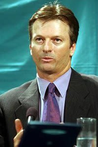 Steve Waugh at a press conference | ESPNcricinfo.com