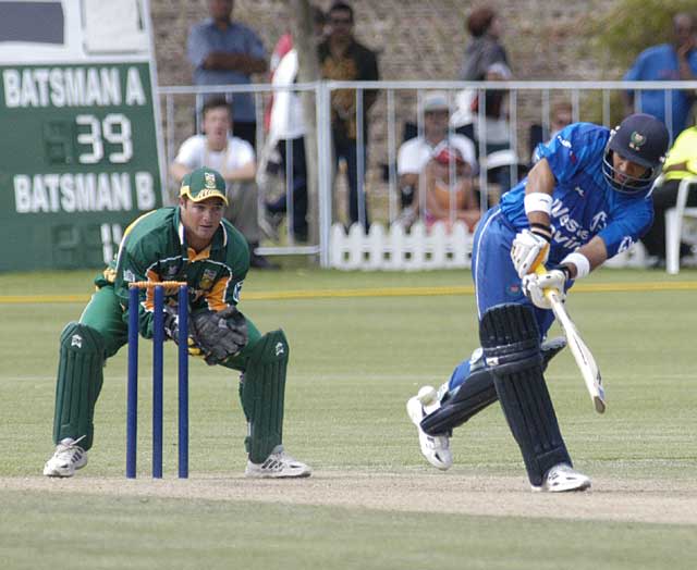 WP's Ashwell Prince turns a ball to leg against SA at Bellville ...