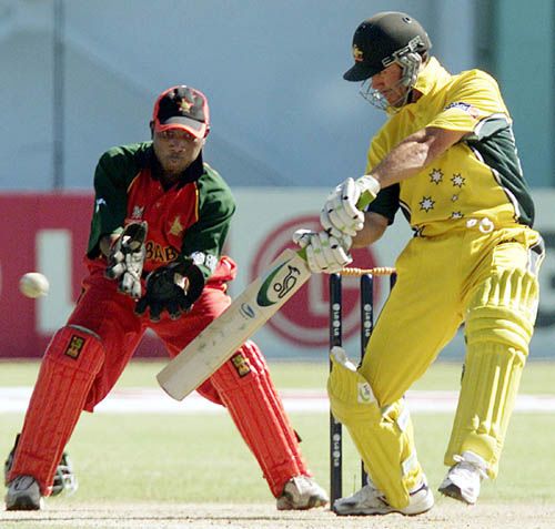 Ponting plays a cut shot | ESPNcricinfo.com