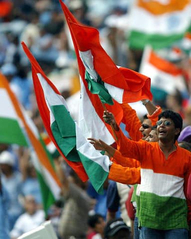The Bharat Army - the big contingent of Indian fans at Durban ...