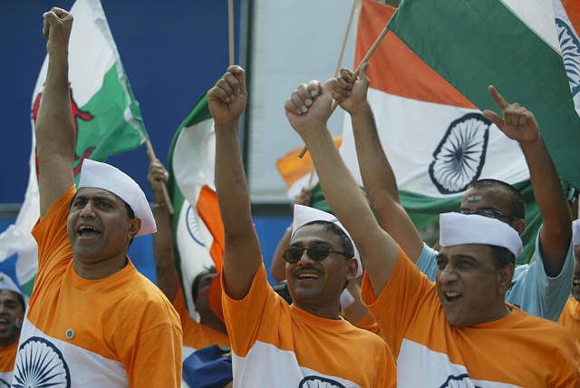 Indian fans cheer their team on | ESPNcricinfo.com