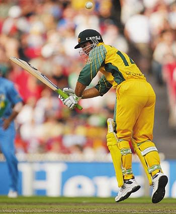 Ricky Ponting gets into the groove with a few well-timed strokes ...