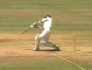Ramprakash drives a boundary to reach 97 | ESPNcricinfo.com