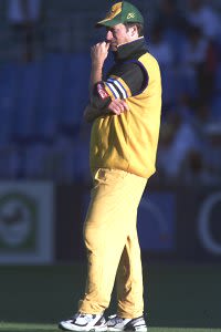 Steve Waugh in the field, New Zealand v Australia, 6th ODI, 1999/2000 ...