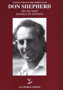 The cover of the ACSH book on Don Shepherd | ESPNcricinfo.com