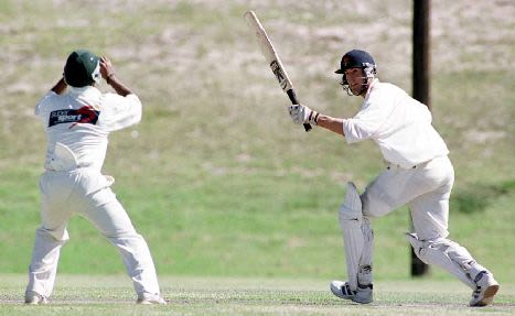 Mark Chilton lofts the ball over the close in fielder | ESPNcricinfo.com