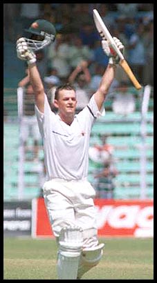 Gilchrist is delighted on reaching an 84 ball hundred | ESPNcricinfo.com