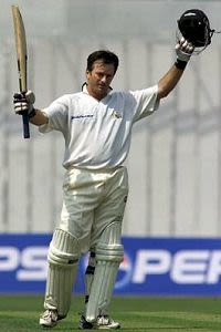 Steve Waugh celebrates his century against India | ESPNcricinfo.com