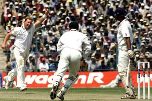 Shane Warne celebrates the wicket of Sadagoppan Ramesh | ESPNcricinfo.com