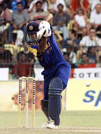 Marvan Atapattu drives in his innings of 57 | ESPNcricinfo.com