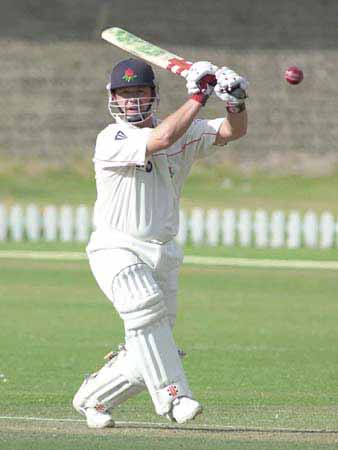 Warren Hegg drives in the game v Boland | ESPNcricinfo.com