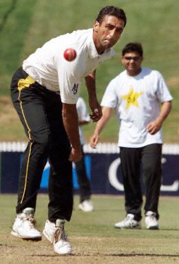Mohammad Akram sends down a delivery | ESPNcricinfo.com