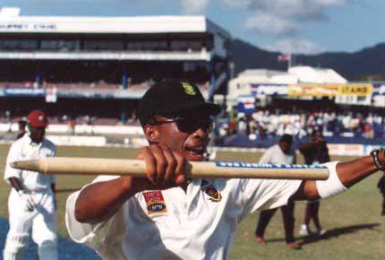 Ntini shows the happiness of a Test win | ESPNcricinfo.com