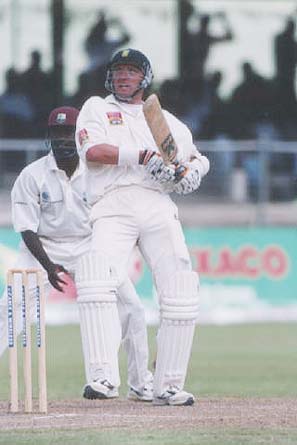 Allan Donald batting in the Barbados Test | ESPNcricinfo.com