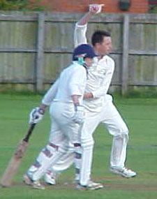 Graham Monk bowlling in his last match at New Lane | ESPNcricinfo.com