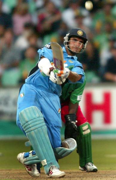 Ganguly hits another six at Durban in the World Cup semi-final ...