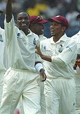 Fidel Edwards celebrates a wicket | ESPNcricinfo.com