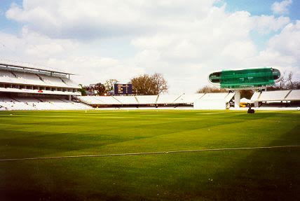Lords, April 1999, looking from the Pavillion towards the new media ...