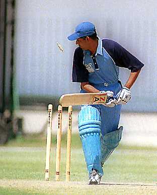 Nadeem Iqbal is bowled by Kabir Khan | ESPNcricinfo.com