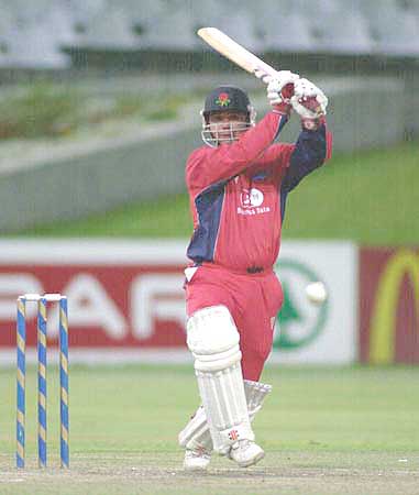 Warren Hegg with a drive in his innings of 61 | ESPNcricinfo.com
