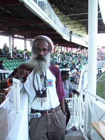 King Frank, a local notable from the crowd | ESPNcricinfo.com