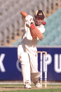 Katich batting, Victoria v Western Australia, Pura Cup, 2000/01 ...