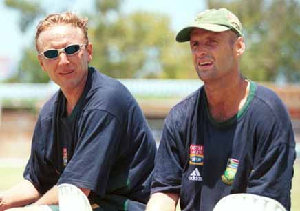 Donald and Kirsten relaxing before the last Test of the 2001 tour to ...