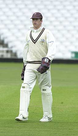 Jonathan Batty in the first game of the 2001 CricInfo Championship ...