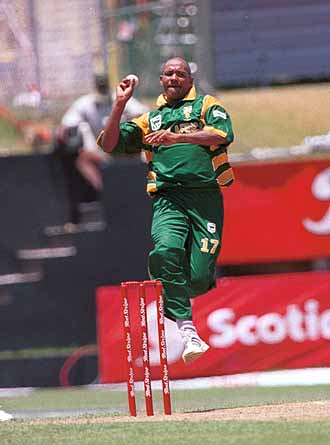 Roger Telemachus in the warm up match | ESPNcricinfo.com