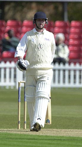 Simon Noach batting on the 2002 season opening day | ESPNcricinfo.com