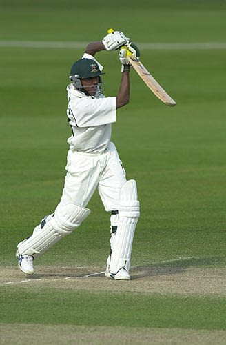 Shafayat with a drive to the off | ESPNcricinfo.com